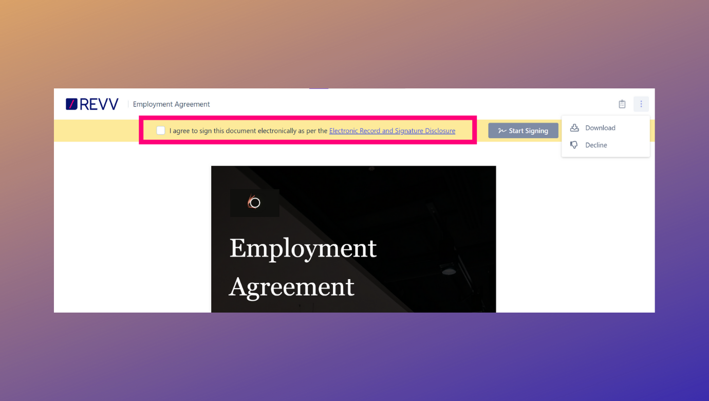 Secure Document Workflow with Electronic Signatures