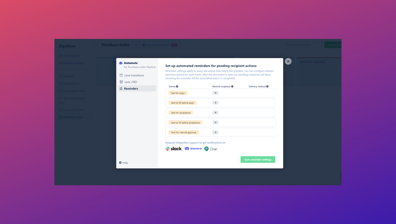 Creating an Electronic Signature Workflow